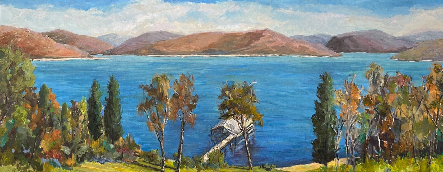 Cabin View Original by John Beard, 30x76 – John Beard Collection