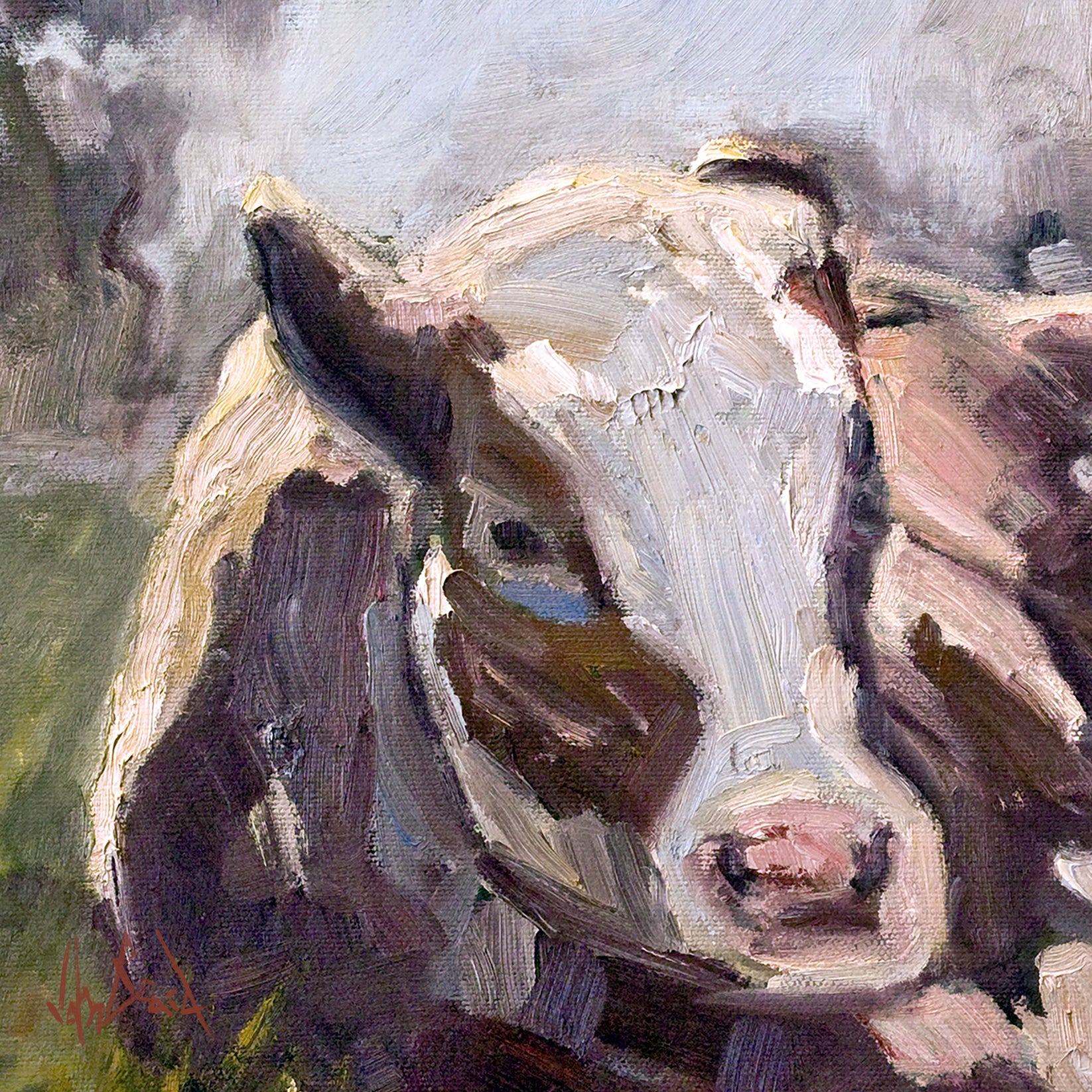 Moo Moo III Artist Enhanced Canvas Print – John Beard Collection